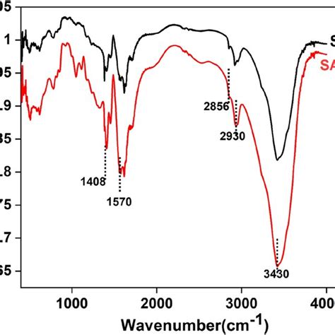 Fourier Transforms Infrared Spectroscopy Ftir Spectra Sap And Download Scientific Diagram