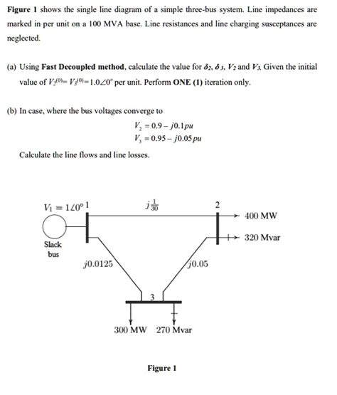 solved power system analysis figure 1 shows the single line diagram of