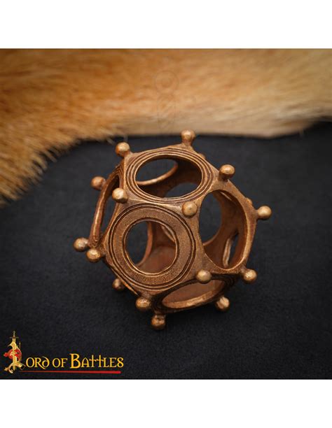 Dodecaedro Romano En Bronce Fundido ⚔️ Tienda Medieval