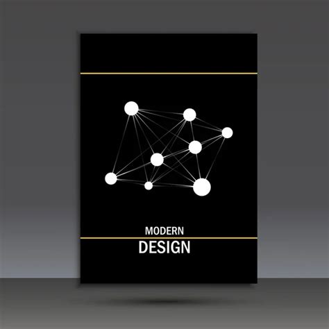 Vector Abstract Molecular Structure Cover Template Design — Stock Vector © Gaisonok 106980690