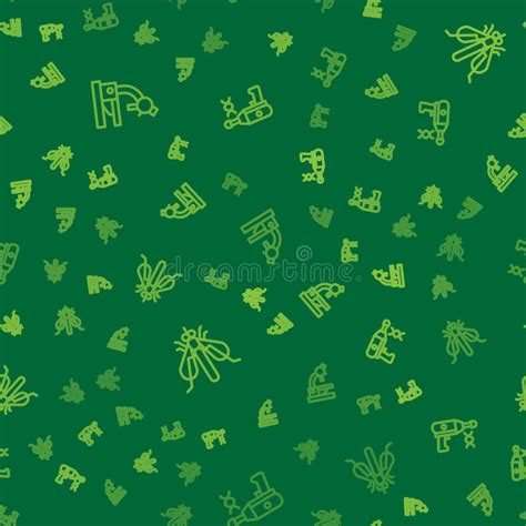 Set Line Microscope Experimental Insect And Transfer Liquid Gun On