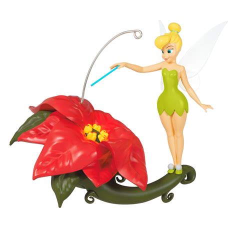 2023 Disney Tinker Bell Pixie Dusted Poinsettia Hallmark Ornament