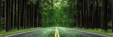 Digital Journey A Metaphor For The Future Green Technology Artificial Intelligence Stock