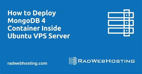 kvm vps servers on linkedin how to deploy mongodb 4 container inside