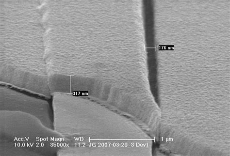 Sem Image Illustrating Recess In Sio2 Deposition Download Scientific