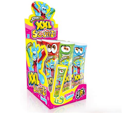 Johny Bee Squeeze Gel Xxl 120g X 12 Pcs Candy Broski