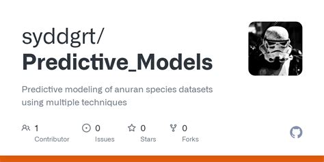 GitHub Syddgrt Predictive Models Predictive Modeling Of Anuran Species Datasets Using