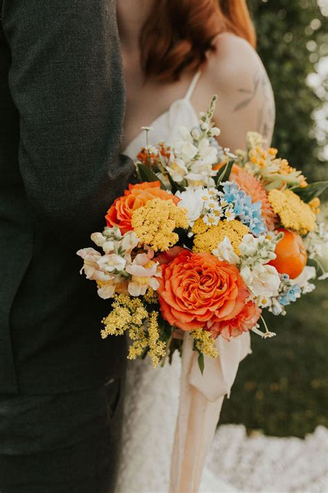 Totally Tangerine Wedding Inspiration In This True To Hue Shootout At