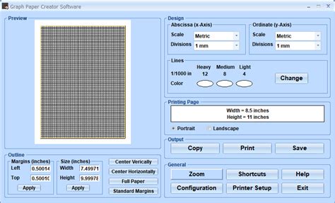 Graph Paper Creator Software