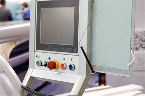 Industrial Control Panel With A Touch Screen Stock Image Image Of Push Food