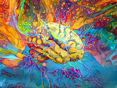 Psychedelic Brain Digital Art By Bruce Rolff Fine Art America