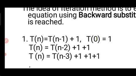 Analysis Of Recursive Algorithm Unit 3daa Youtube