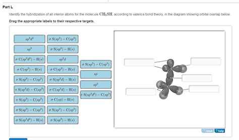 Solved Part L Identify The Hybridization Of All Interior