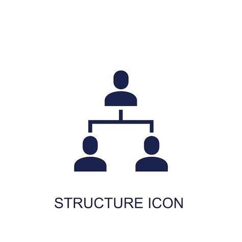 Premium Vector Structure Icon White Background