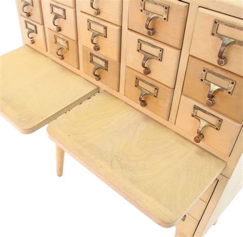 Multi Drawer Vintage All Solid Wood Index Card File Cabinet At 1stdibs Wooden Index Card File