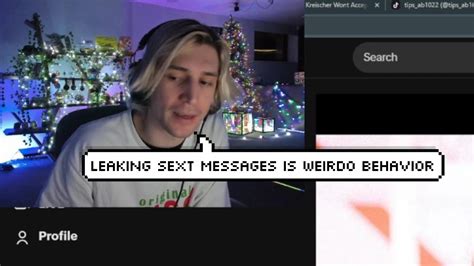 XQc Says The Adept Is Weird For Leaking Their Sexting Messages YouTube