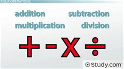 Arithmetic Operators Properties Sample Problems Lesson Study Com