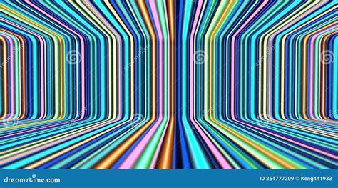 3d Render Colorful Curve Line Background For Modern Product Stock Illustration Illustration Of
