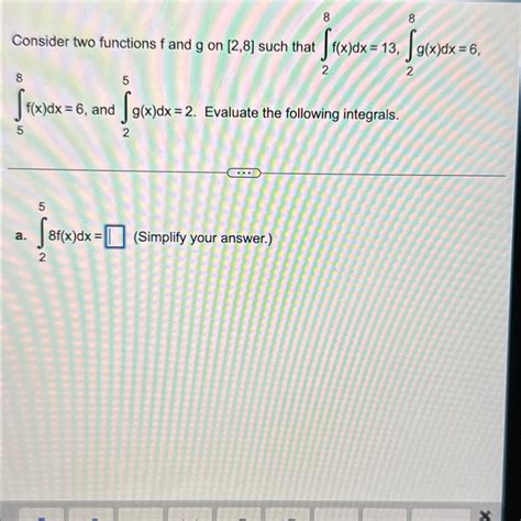 solved consider two functions f ﻿and g ﻿on 2 8 ﻿such that