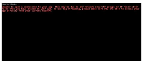 Log Stream Is Not Working For App Service Microsoft Qanda