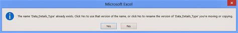 Living And Breathing The World Of Microsoft The Name Already Exists Dialog In Microsoft Excel