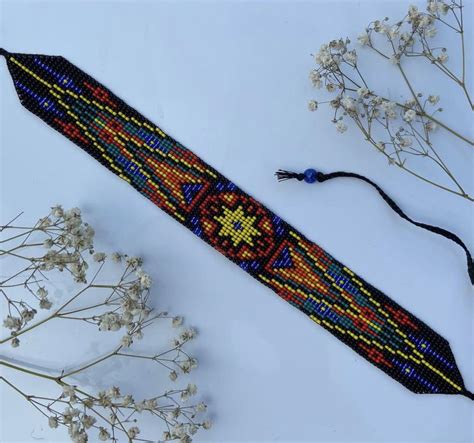 Стрічковий гердан чокер із бісеру — ціна 650 грн у каталозі Чокери Купити аксесуари за доступною