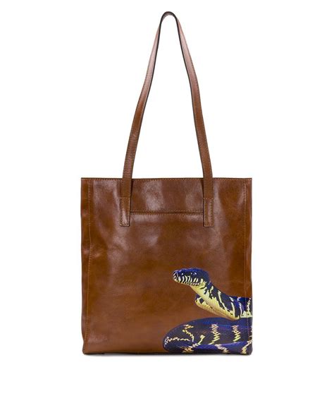 Viana Tote Python Spot Print Bags Limited Edition Bag Functional Bag