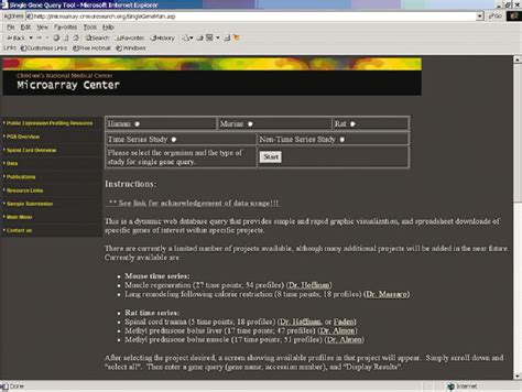Initial Database Query For The Time Series Query Tool Download