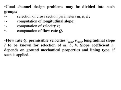 PPT OPEN CHANNEL FLOW PowerPoint Presentation Free Download ID 514032