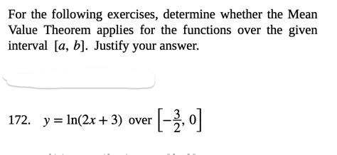Solved For The Following Exercises Determine Whether The Chegg