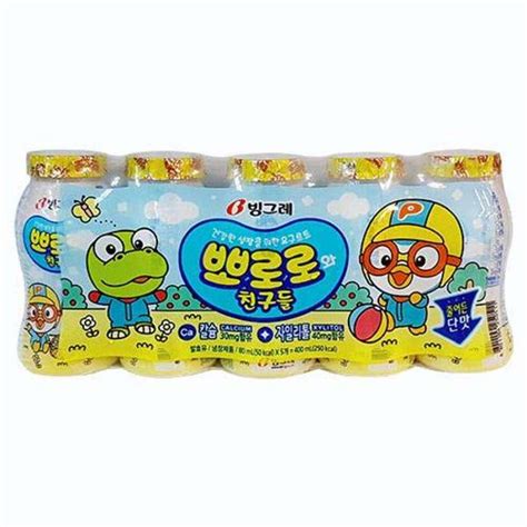 빙그레 뽀로로요구르트80mlx5 배민 장보기∙쇼핑