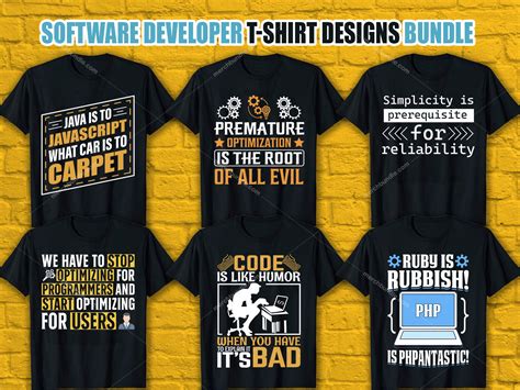 Software Developert Shirt Design Bundle