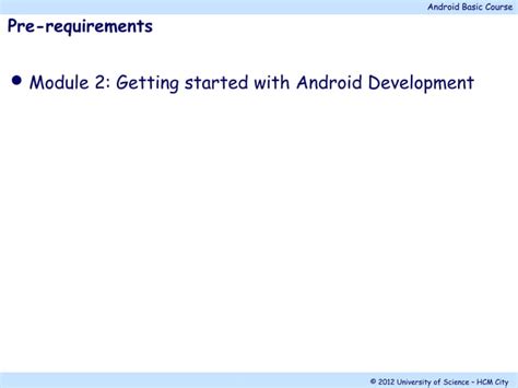 Android Development 1 Hello World Ppt