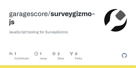 GitHub Garagescore Surveygizmo Js JavaScript Tooling For SurveyGizmo