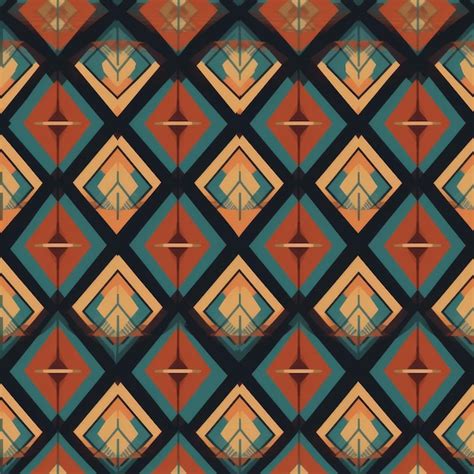 Premium Ai Image Geometric Pattern With Repeating Diamond Shape Infinite Seamless Backgrounds
