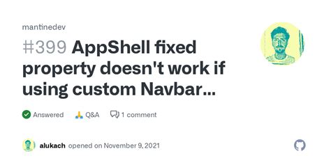AppShell Fixed Property Doesn T Work If Using Custom Navbar Component Mantinedev Discussion