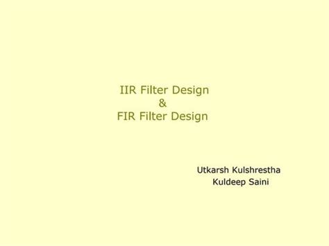 Windowing Techniques Of Fir Filter Design Pptx Digital Audio Computer Software And