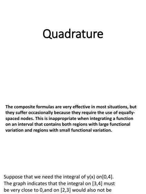 Adaptive Quadrature Method Pdf