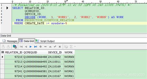 Decode函数的基本理解与简单应用decode A 2 1 0 Csdn博客