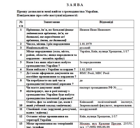 Образец Заполнения Анкеты На Гражданство Рф Regulationsclouds