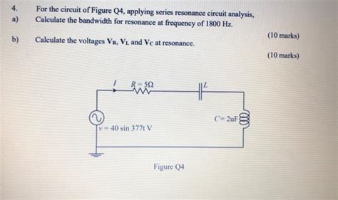solved 4 for the circuit of figure q4 applying series