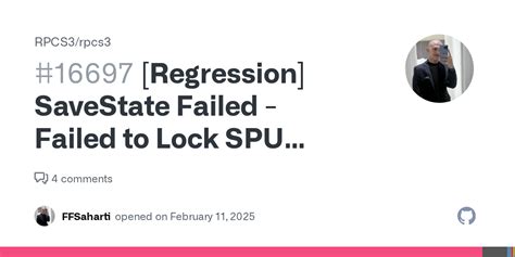 Regression Savestate Failed Failed To Lock Spu State Spu Asmjit Required · Issue 16697
