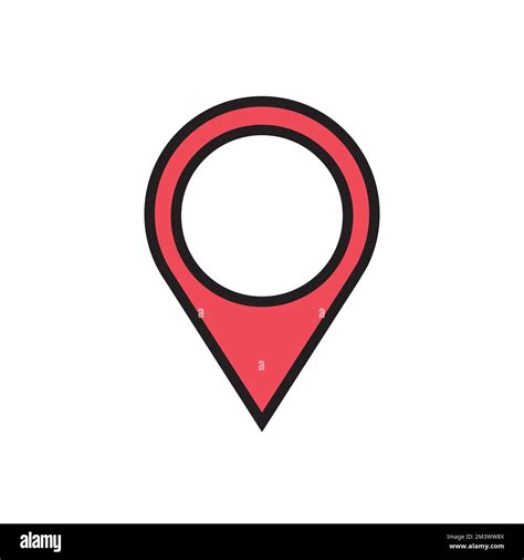 Red Map Pin Location Icons Modern Map Markers Vector Illustration On