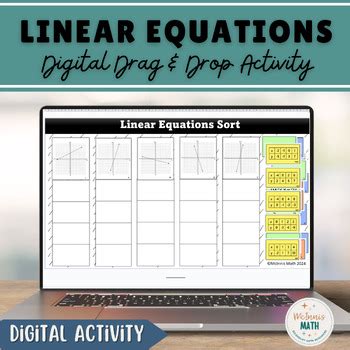 Linear Equations Drag Drop Activity DIGITAL VERSION By McInnis Math