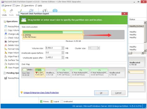 Resize Partition On Windows Server 2003 And Keep Data