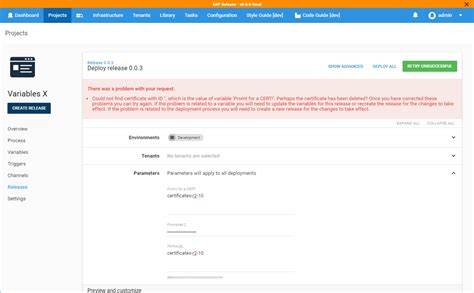 API Supports Creating Prompted Variables That Are Of Type Certificate