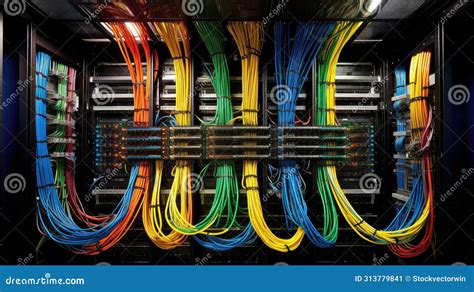 Data Structured Cabling Network Stock Illustration Illustration Of Connectivity Upgrades