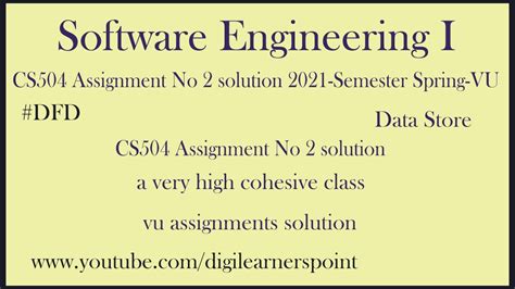 CS Assignment No Solution Semester Spring VU Software Engineering I YouTube