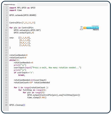 control stepper motor with raspberry pi 4 using python the engineering projects