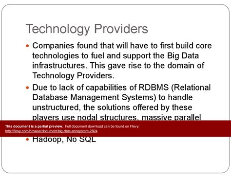 Big Data Ecosystem Ppt